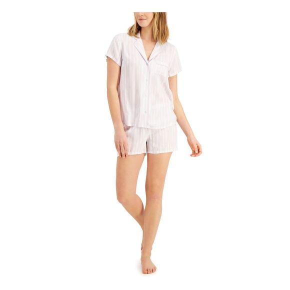 Alfani | Intimates & Sleepwear | Nwt Alfani Womens Purple Button Up Top ...